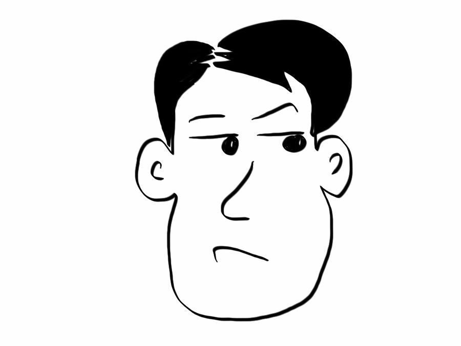 Suspicious Face Cartoon